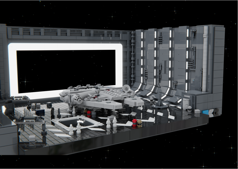 LEGO MOC Death Star Hangar Bay 327 Diorama MOC by thecreatorrmocs ...