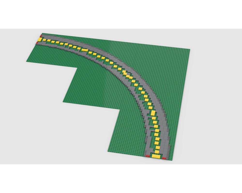 LEGO MOC Ballasted R88 Curve Track Baseplates by andcbii | Rebrickable ...
