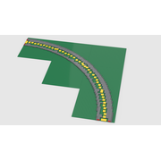 LEGO MOC Ballasted R72&R88 Curve Track Interlocking Baseplates by ...