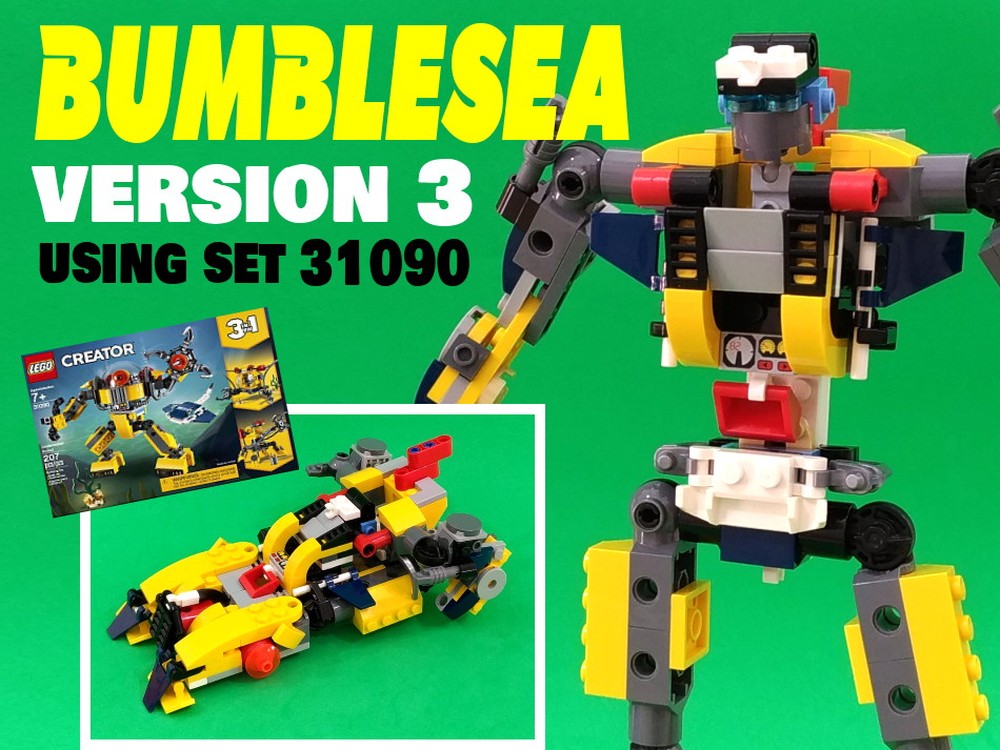 LEGO MOC Transformer BumbleSea v3 , from LEGO set 31090 by alanyuppie ...
