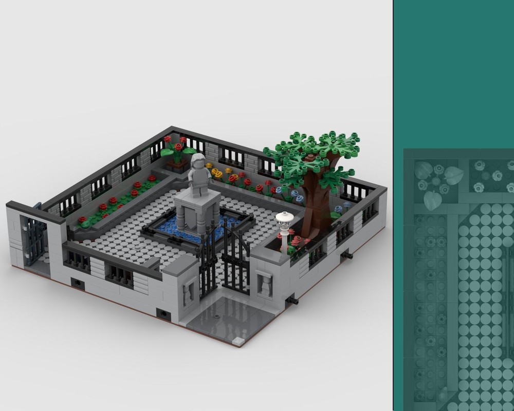 Lego Moc Modular Cornerpark By Xantos Rebrickable Build With Lego