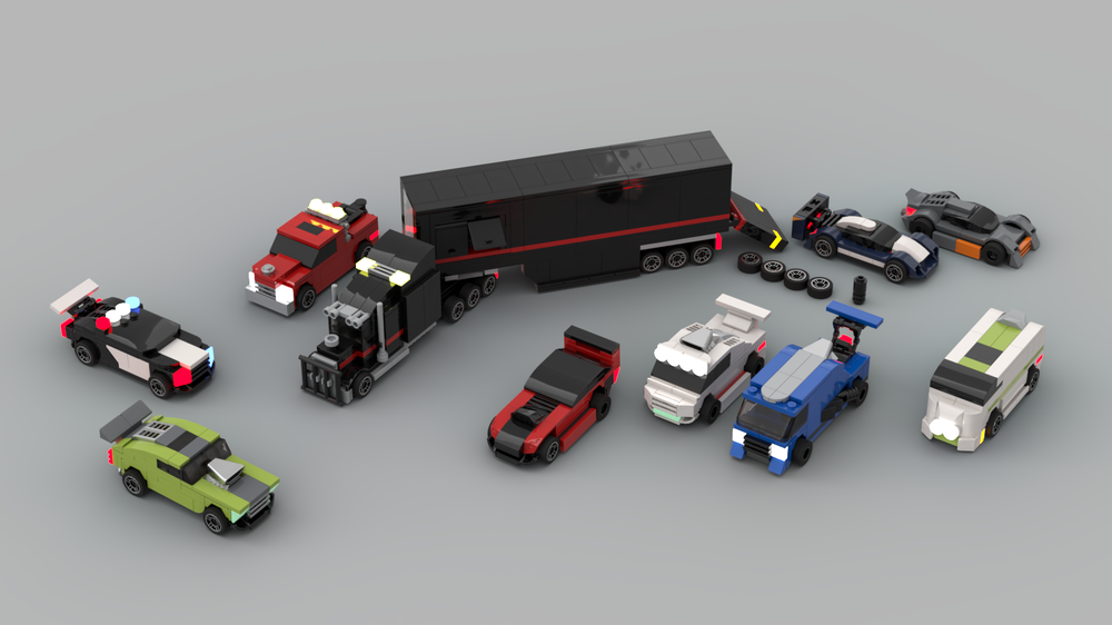LEGO MOC Mega car pack by Mobilox Studios | Rebrickable - Build with LEGO