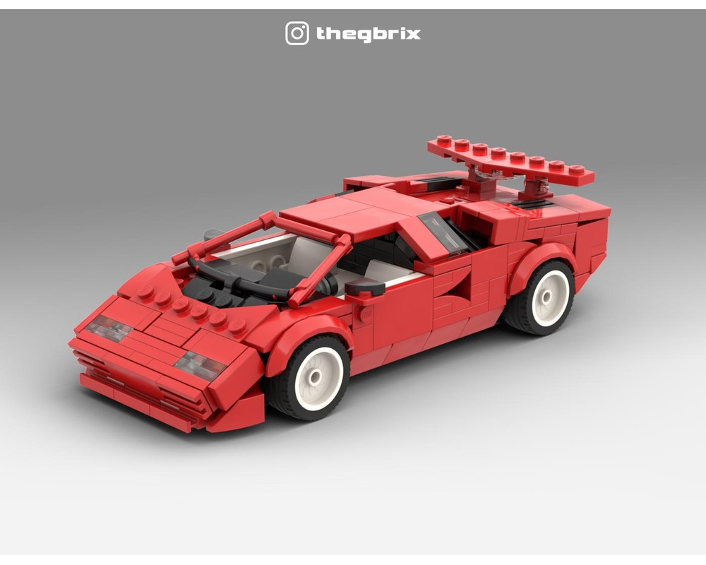 LEGO MOC Lamborghini Countach Speed Champions 8 stud wide - Red by ...