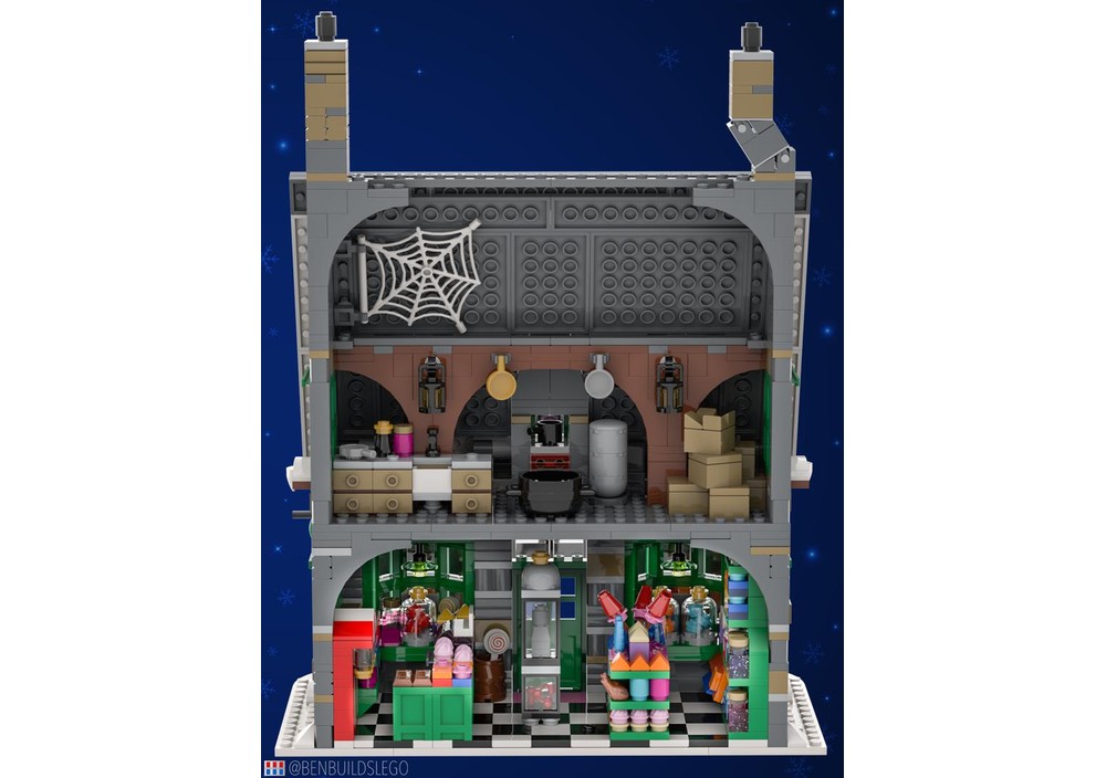 LEGO MOC Honeydukes (Hogsmeade Winter Village) by benbuildslego | Rebrickable - Build with LEGO