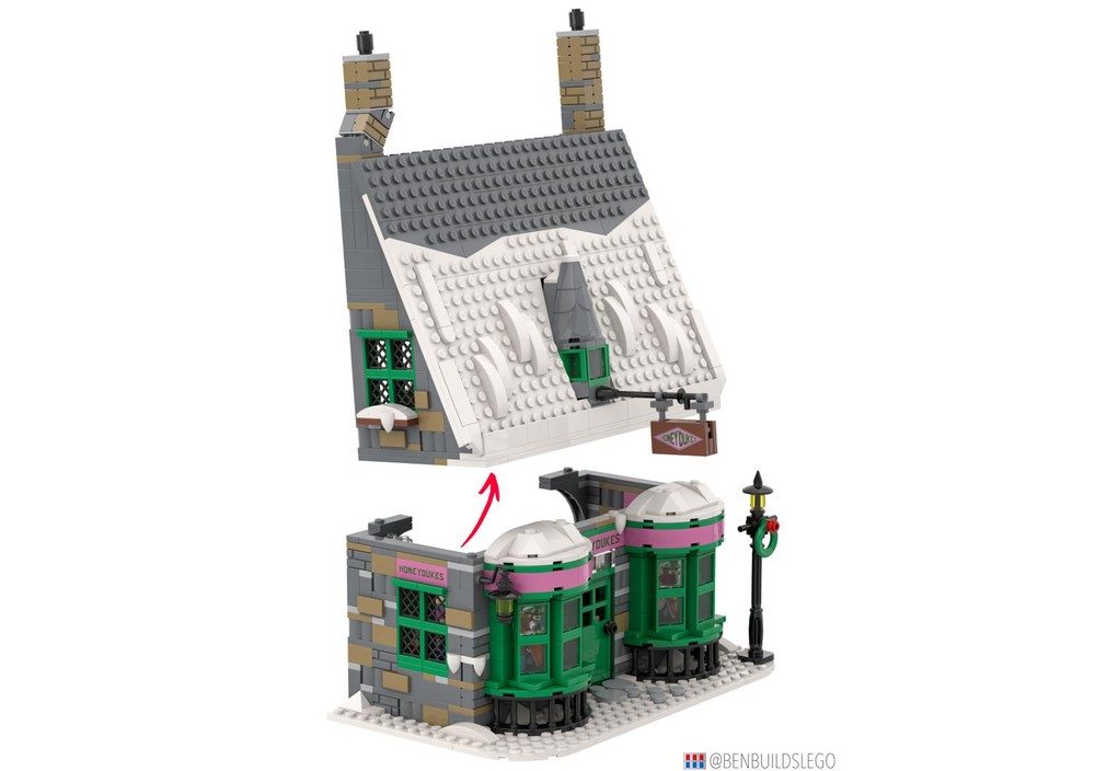 LEGO MOC Honeydukes (Hogsmeade Winter Village) by benbuildslego | Rebrickable - Build with LEGO