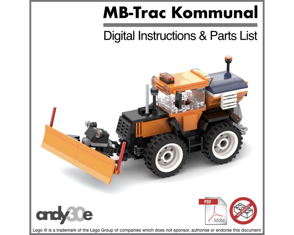 LEGO MOC MB Trac 'Kommunal' by andy30e | Rebrickable - Build with LEGO