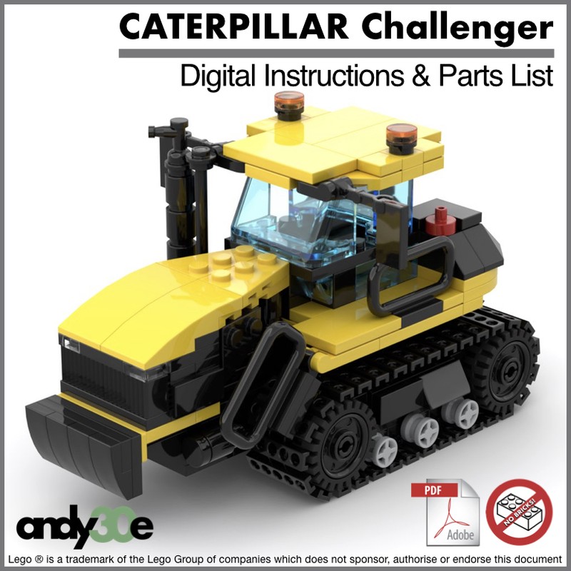 LEGO MOC CAT Challenger Crawler Tractor by andy30e | Rebrickable ...