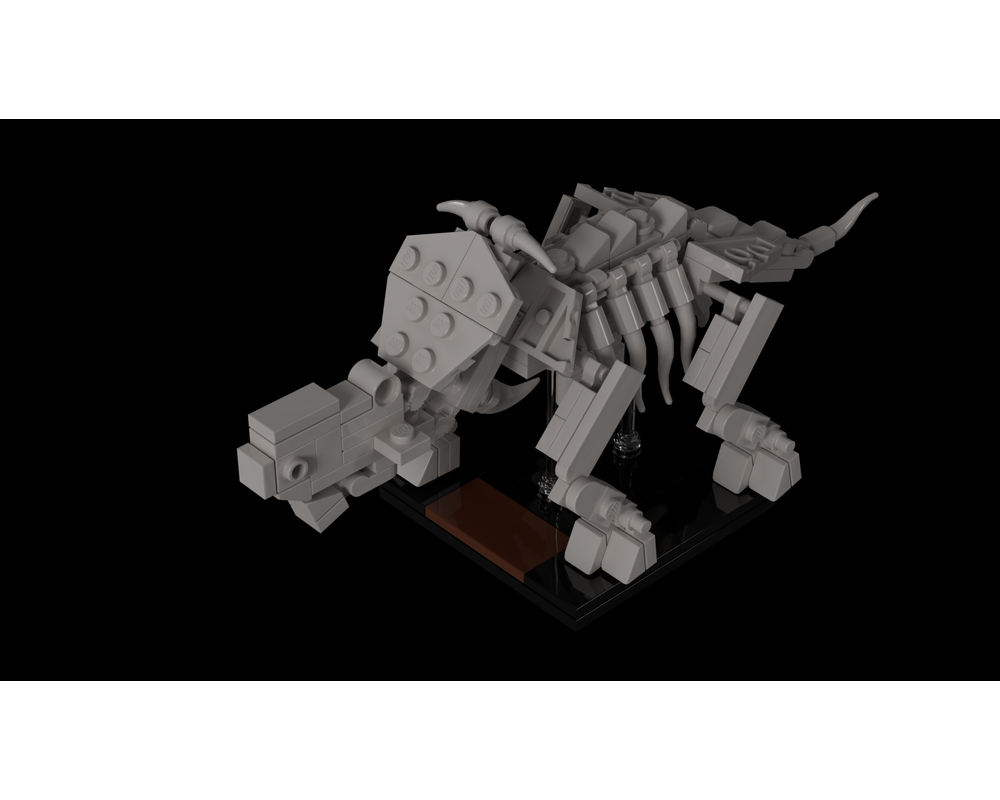 LEGO MOC Parchyrhinosaurus Fossil by Spinobreaker | Rebrickable - Build ...