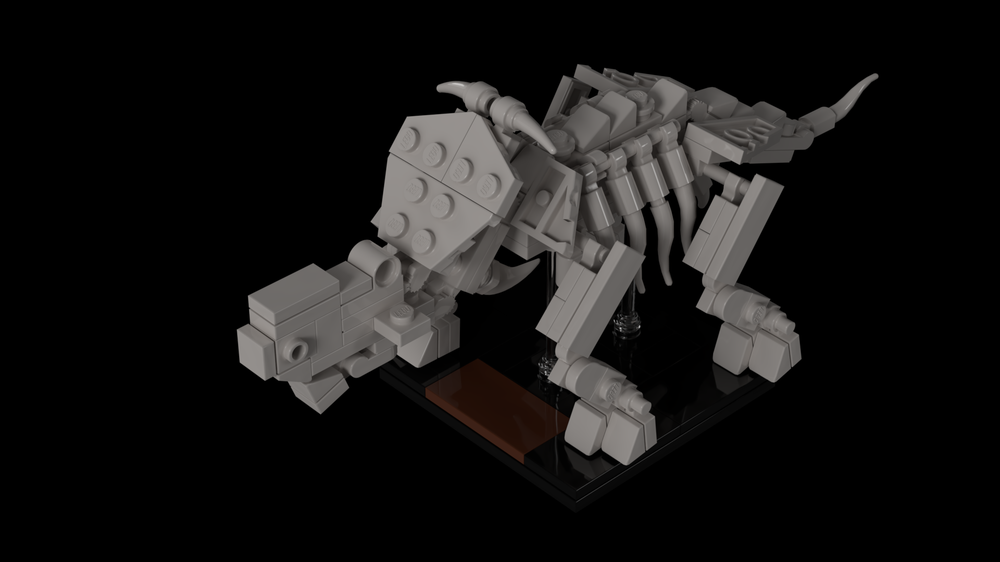 LEGO MOC Parchyrhinosaurus Fossil by Spinobreaker | Rebrickable - Build ...