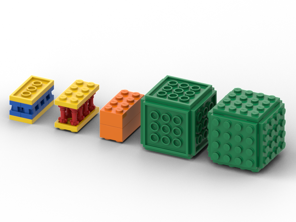 LEGO MOC Inversed stud assemblies by Thierry | Rebrickable - Build with ...