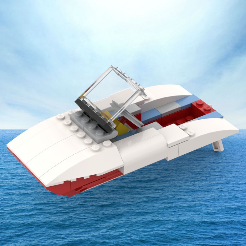 LEGO MOC Speedboat by HighKing | Rebrickable - Build with LEGO