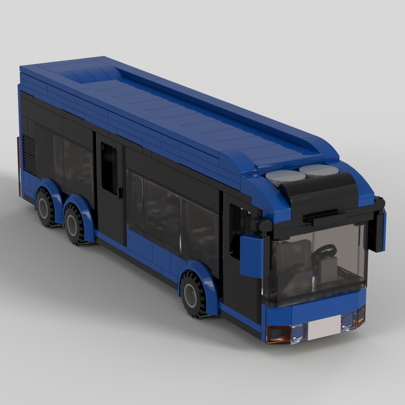 LEGO MOC Blue bus by Creater | Rebrickable - Build with LEGO