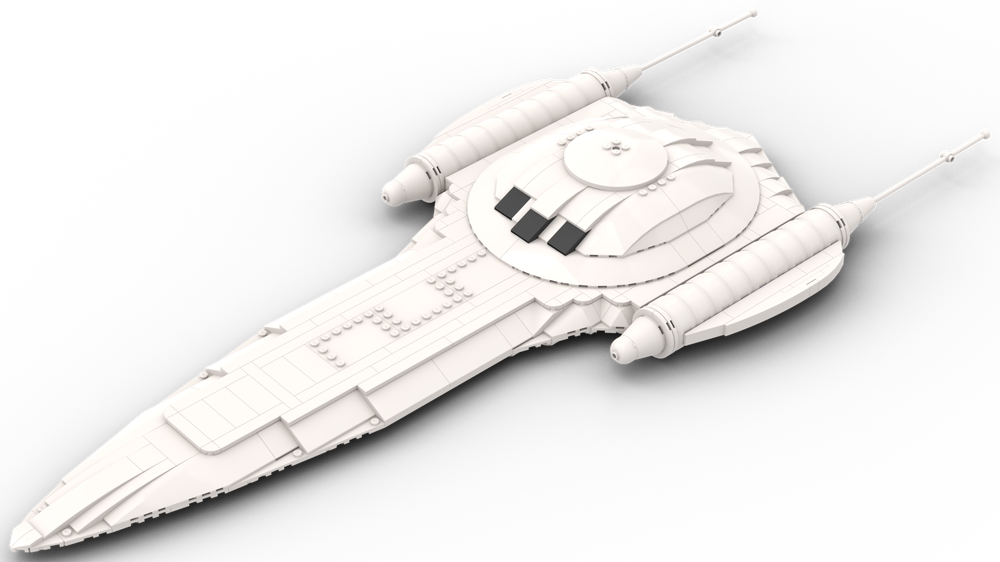 LEGO MOC Royal Naboo Cruiser at 1/2 Minifig Scale by RocketChair ...