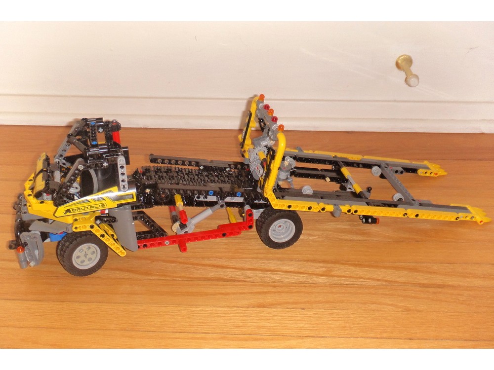 LEGO MOC Rollback Tow Truck by Stereog | Rebrickable - Build with LEGO