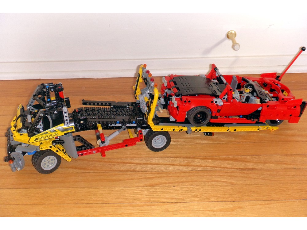 LEGO MOC Rollback Tow Truck by Stereog | Rebrickable - Build with LEGO