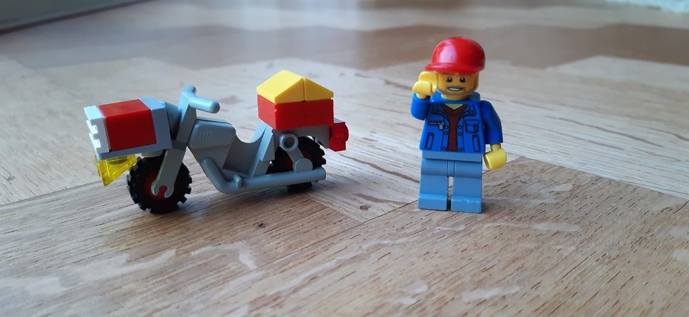 LEGO MOC Pizza delivery driver by Arjanlegofan | Rebrickable - Build ...