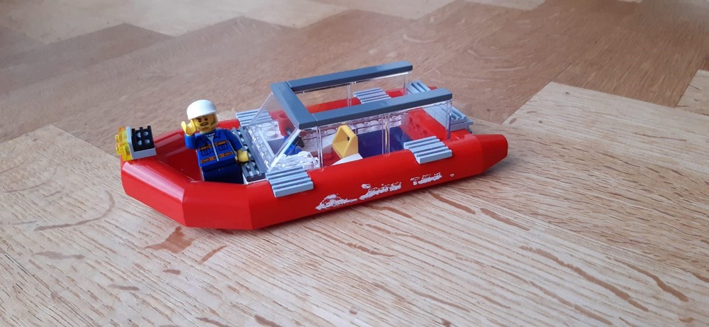 Lego Moc Speedboat By Arjanlegofan Rebrickable Build With Lego
