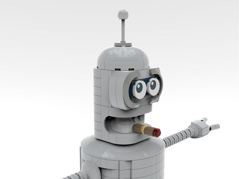 LEGO MOC BENDER - Futurama Robot by J_C | Rebrickable - Build with LEGO