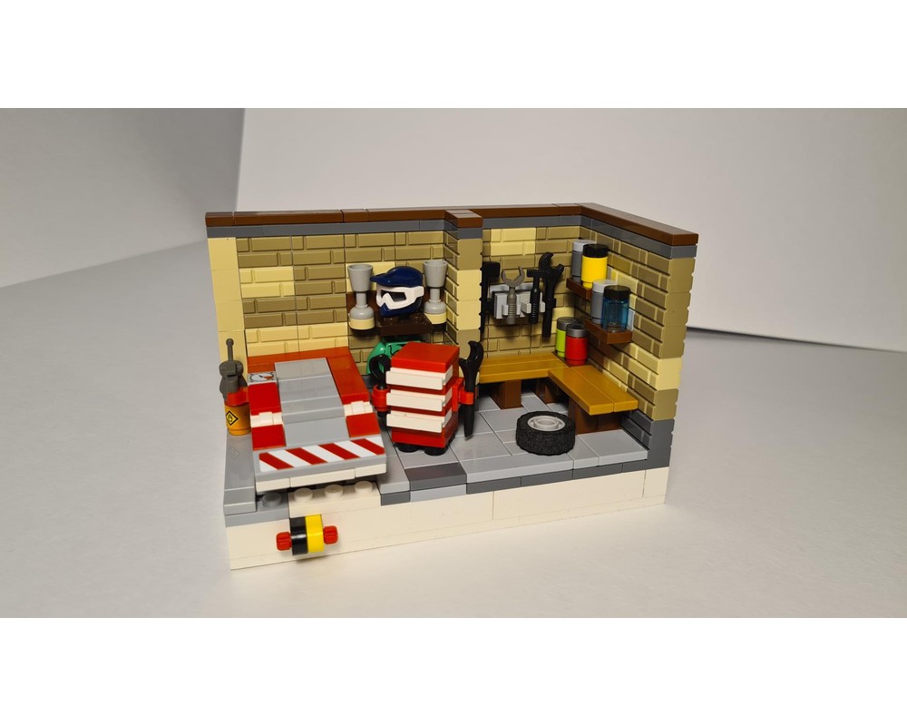 LEGO MOC Motorcycle repair shop by RudaisVells | Rebrickable - Build ...