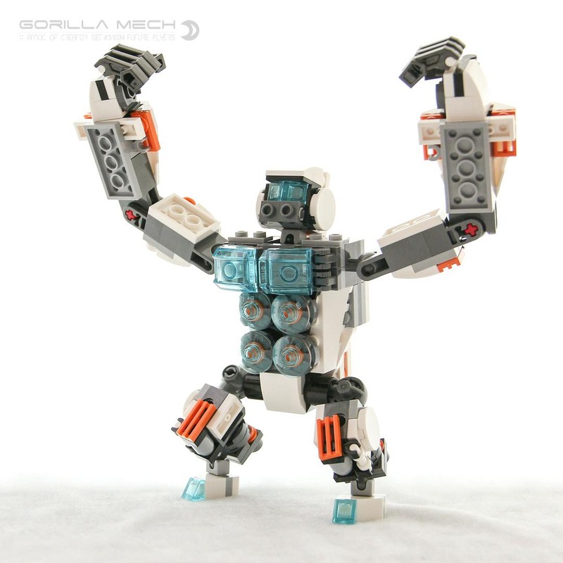 Lego Moc Gorilla Mech By Dvdliu Rebrickable Build With Lego
