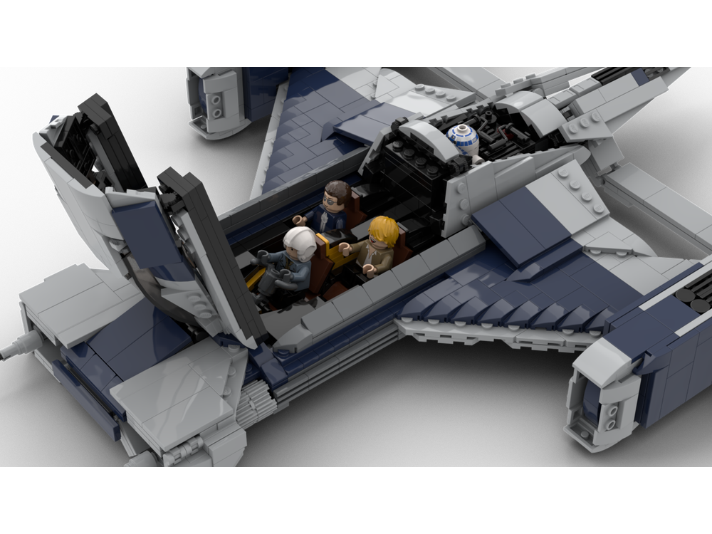 LEGO MOC Tri-Wing S-91x Pegasus Starfighter - Blue by thomin ...