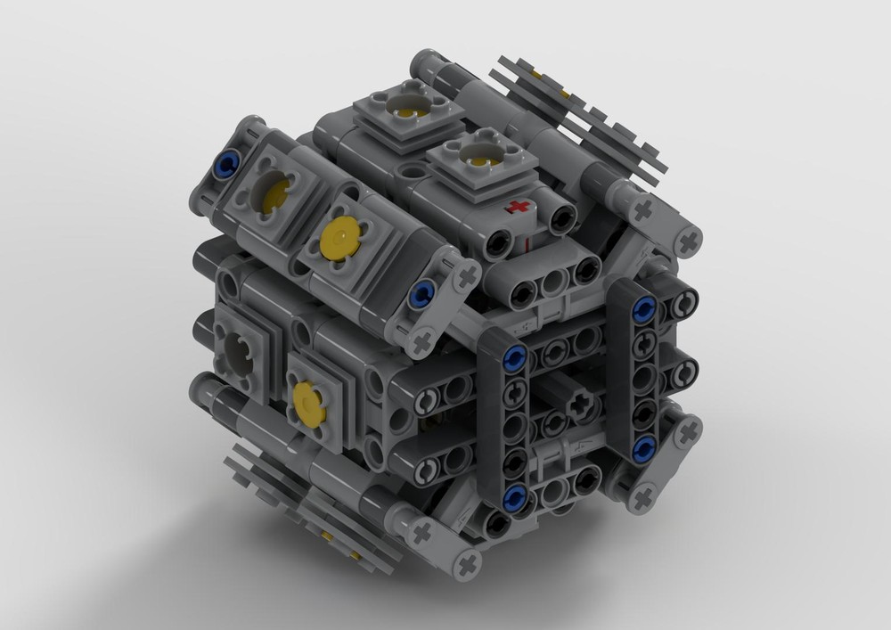 LEGO MOC Double 8 Radial Engine by Joebot360 | Rebrickable - Build with ...