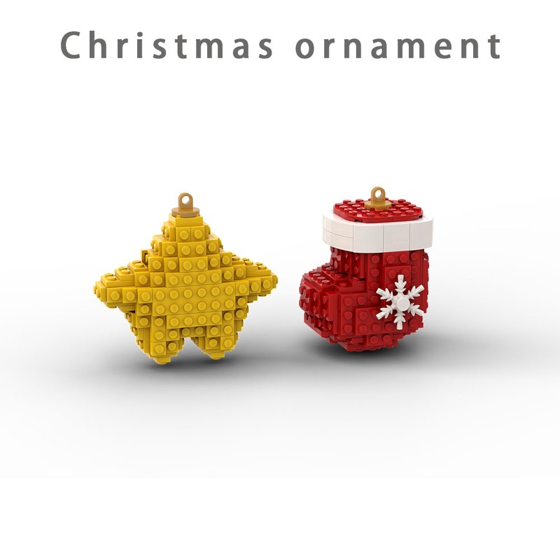 Lego Moc Christmas Ornament By Xiaowang Rebrickable Build With Lego