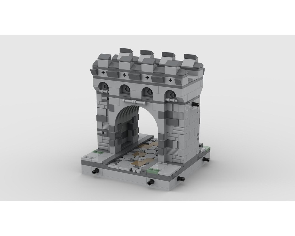 LEGO MOC Mini-Medieval-Modulars 07 - "Wall Gate" by mocscout ...