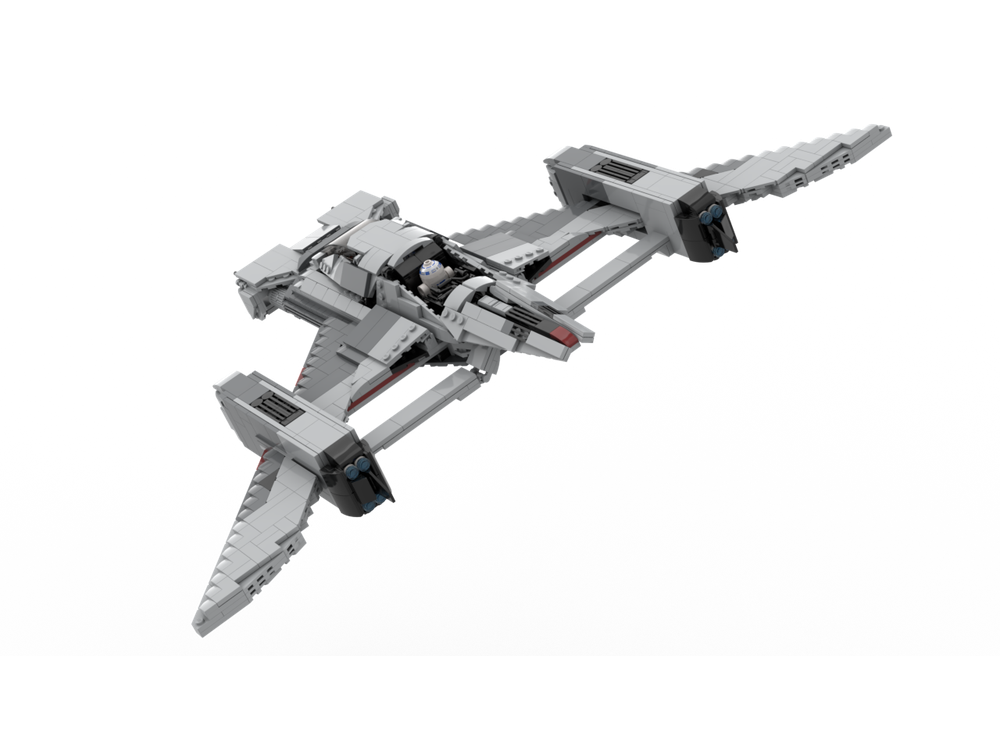 LEGO MOC Tri-Wing S-91x Pegasus Starfighter - Grey by thomin ...