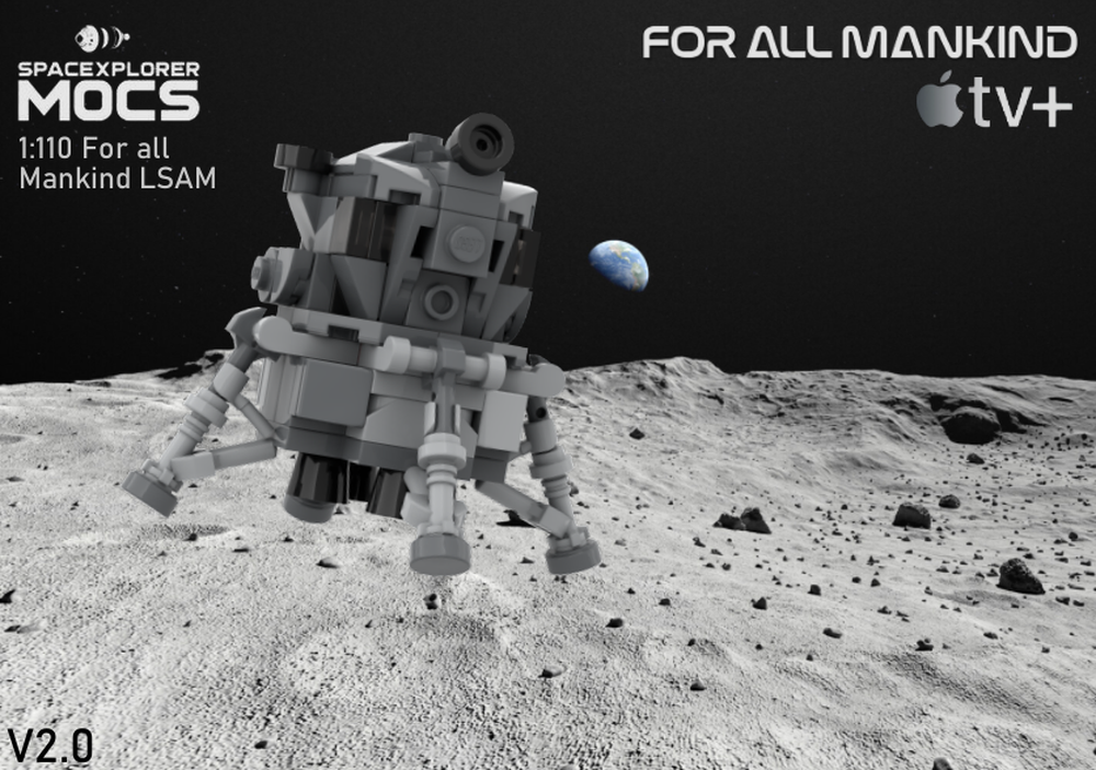 LEGO MOC 1:110 AppleTV+ For all Mankind Lunar Surface Access Module (LSAM) by SpaceXplorer MOCs ...