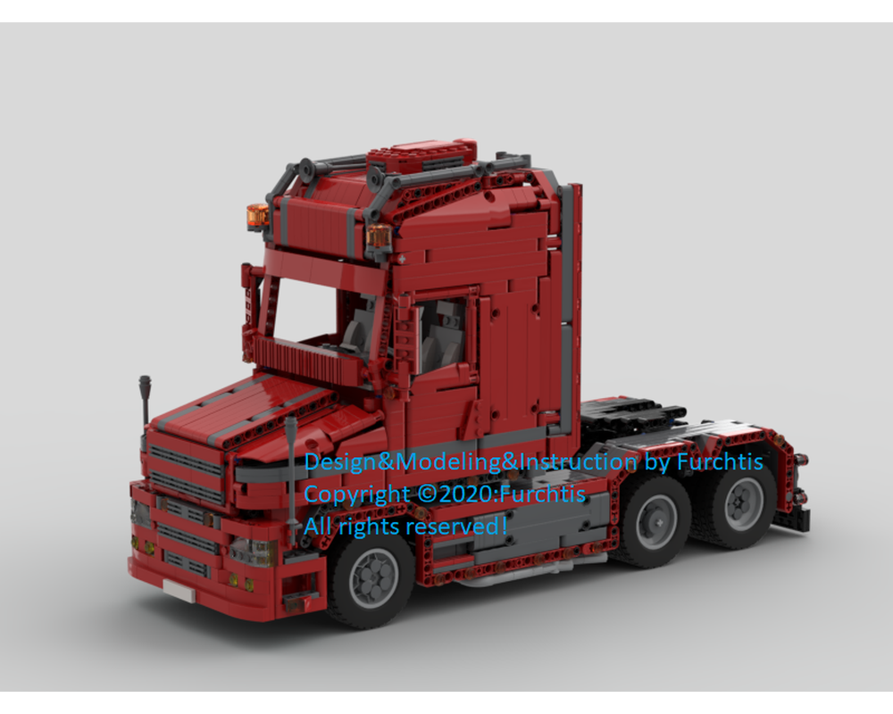LEGO MOC Scania Truck T 580 "Torpedo" by Furchtis | Rebrickable - Build ...
