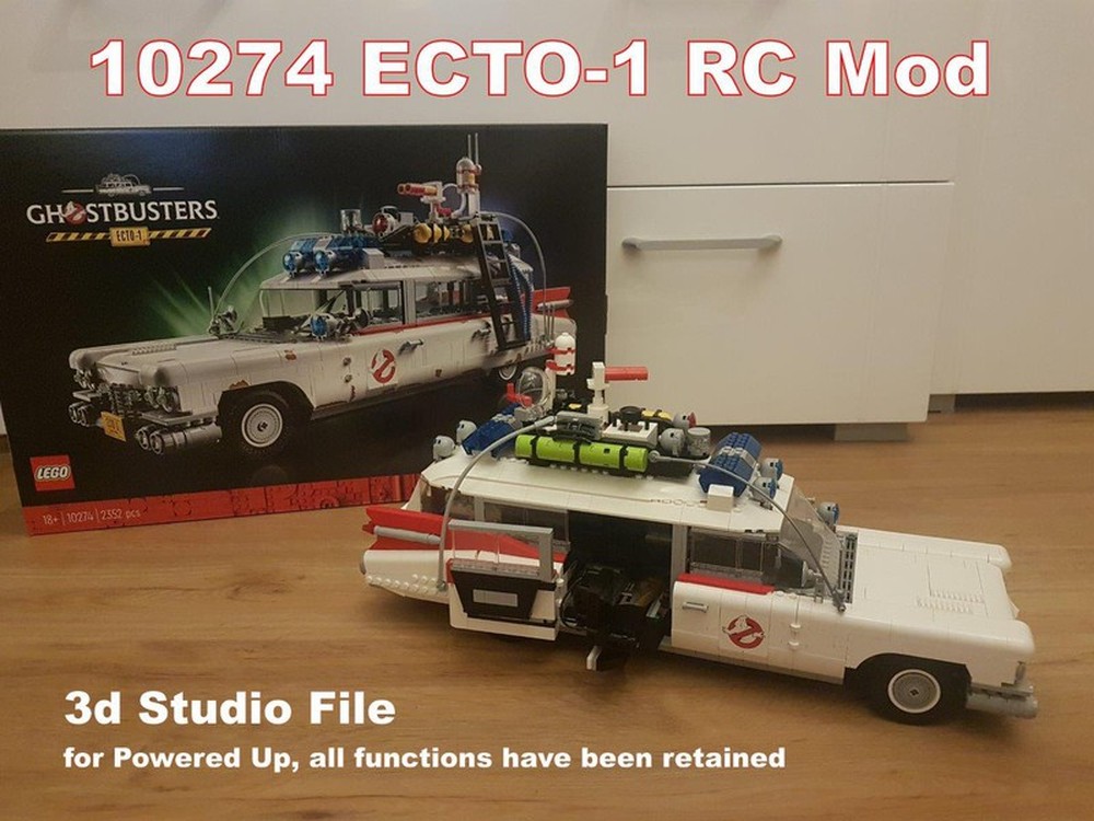 LEGO MOC 10274 ECTO-1 RC Mod by Huwi | Rebrickable - Build with LEGO