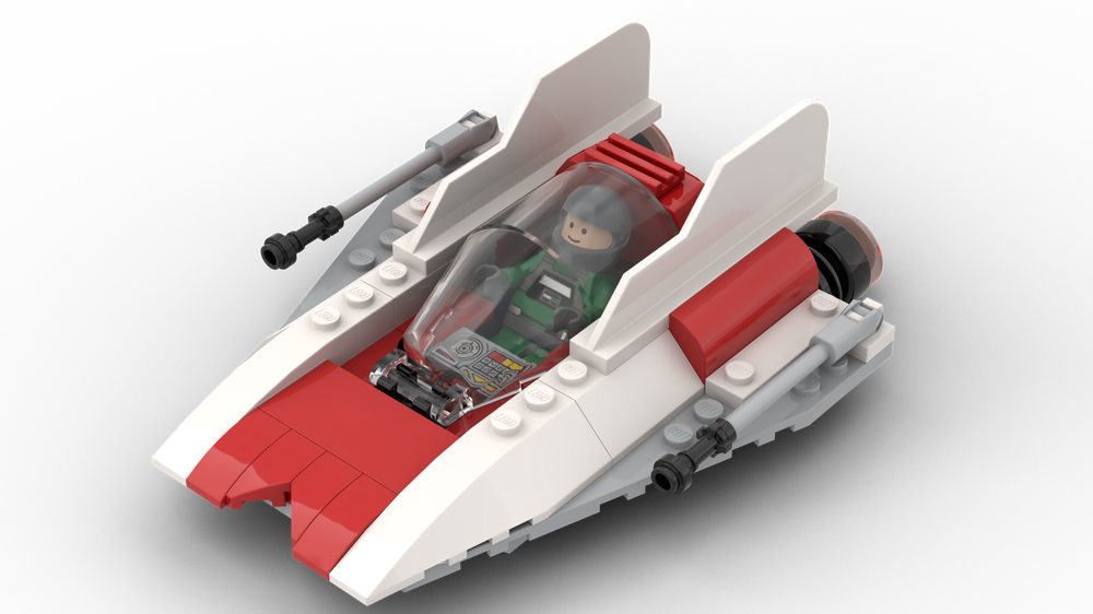 Lego Moc Improved Rebel A Wing By Rocketchara Rebrickable Build