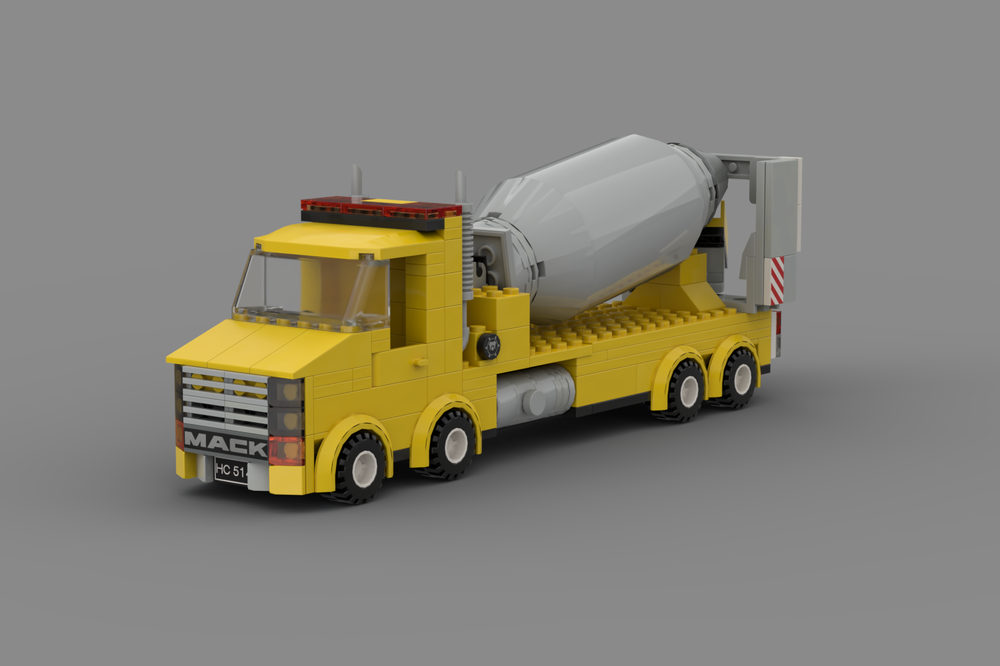 Lego Moc Concrete Truck By Absolutelegobuilds Rebrickable Build