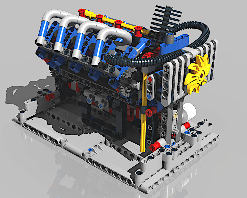 LEGO MOC Inline 4 cylinder engine by BrickBuildingFox | Rebrickable ...