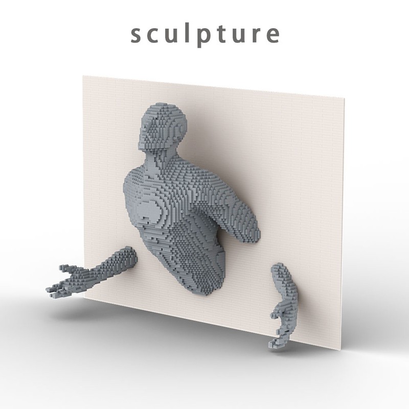 Lego Moc Sculpture By Xiaowang Rebrickable Build With Lego