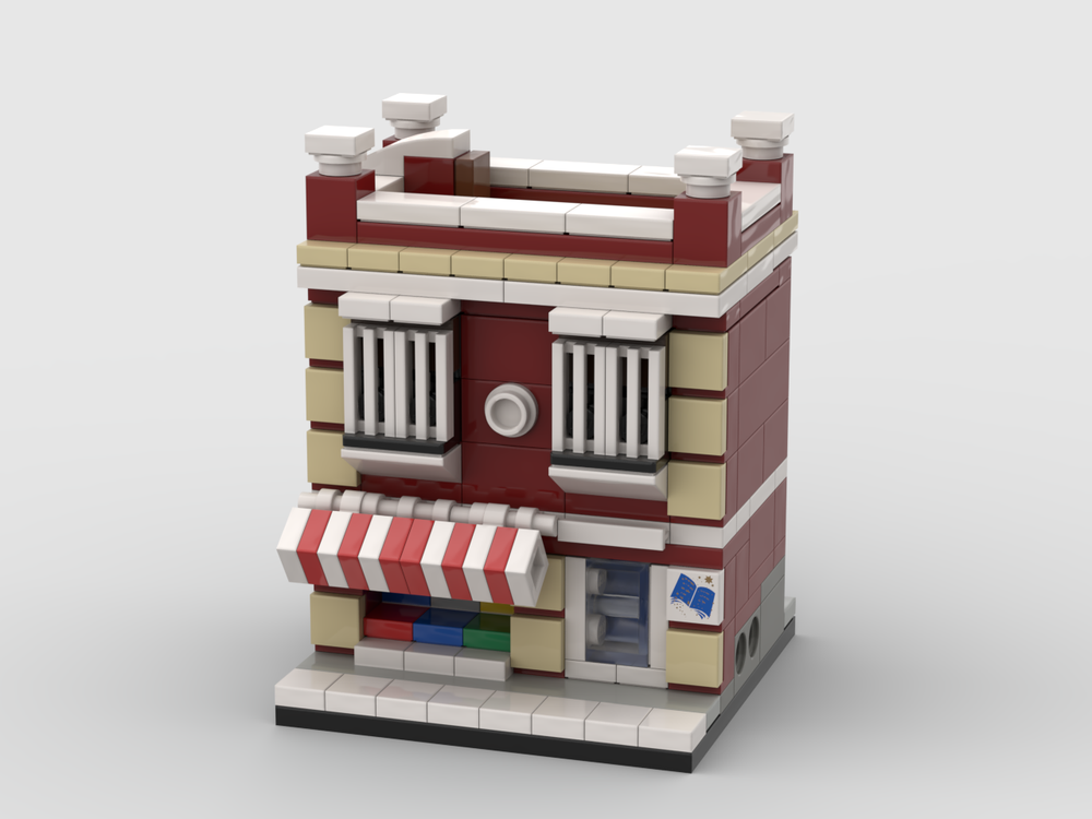 LEGO MOC Mini modular BookStore by Blasdir Brick | Rebrickable - Build ...