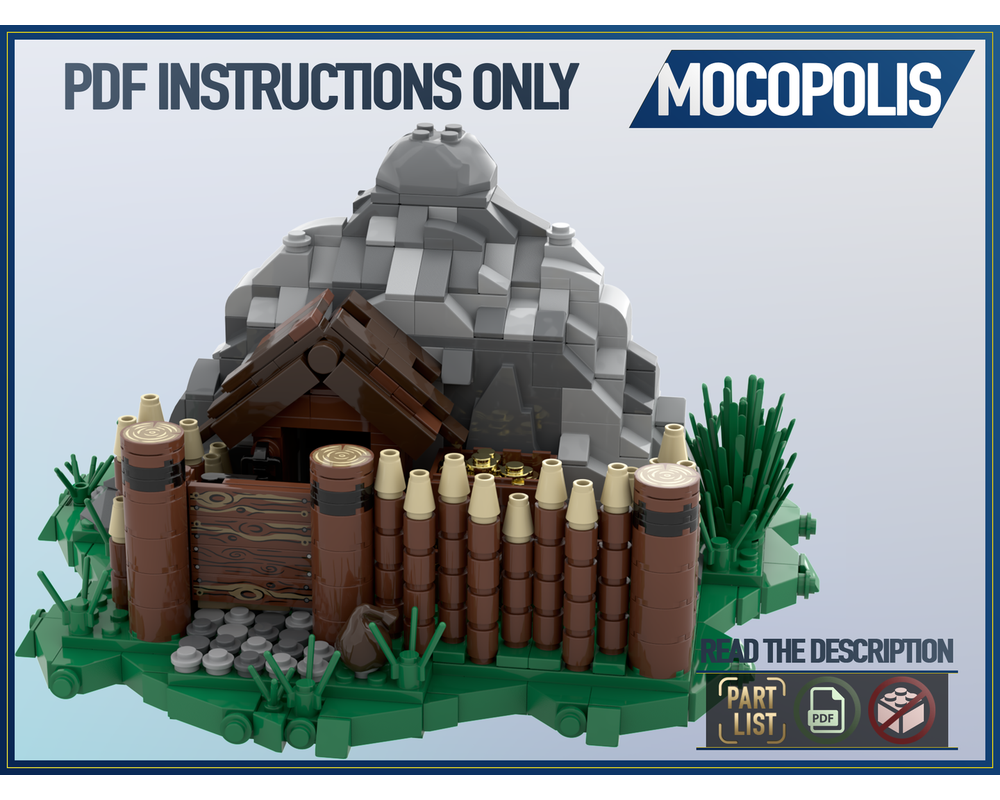 LEGO MOC WOW Fantasy Gold Mine by MOCOPOLIS | Rebrickable - Build with LEGO