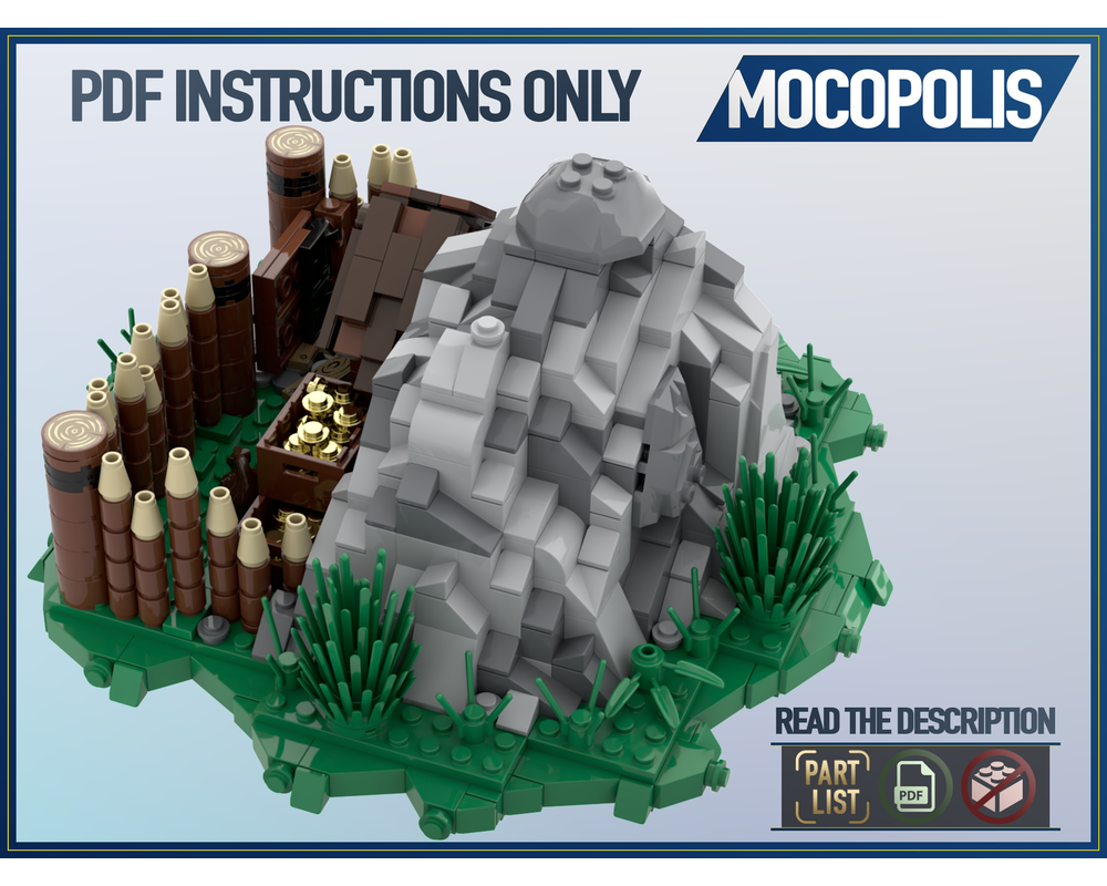 LEGO MOC WOW Fantasy Gold Mine by MOCOPOLIS | Rebrickable - Build with LEGO