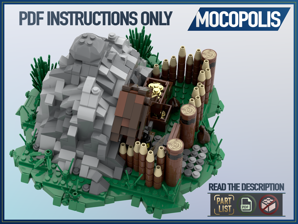 LEGO MOC WOW Fantasy Gold Mine by MOCOPOLIS | Rebrickable - Build with LEGO