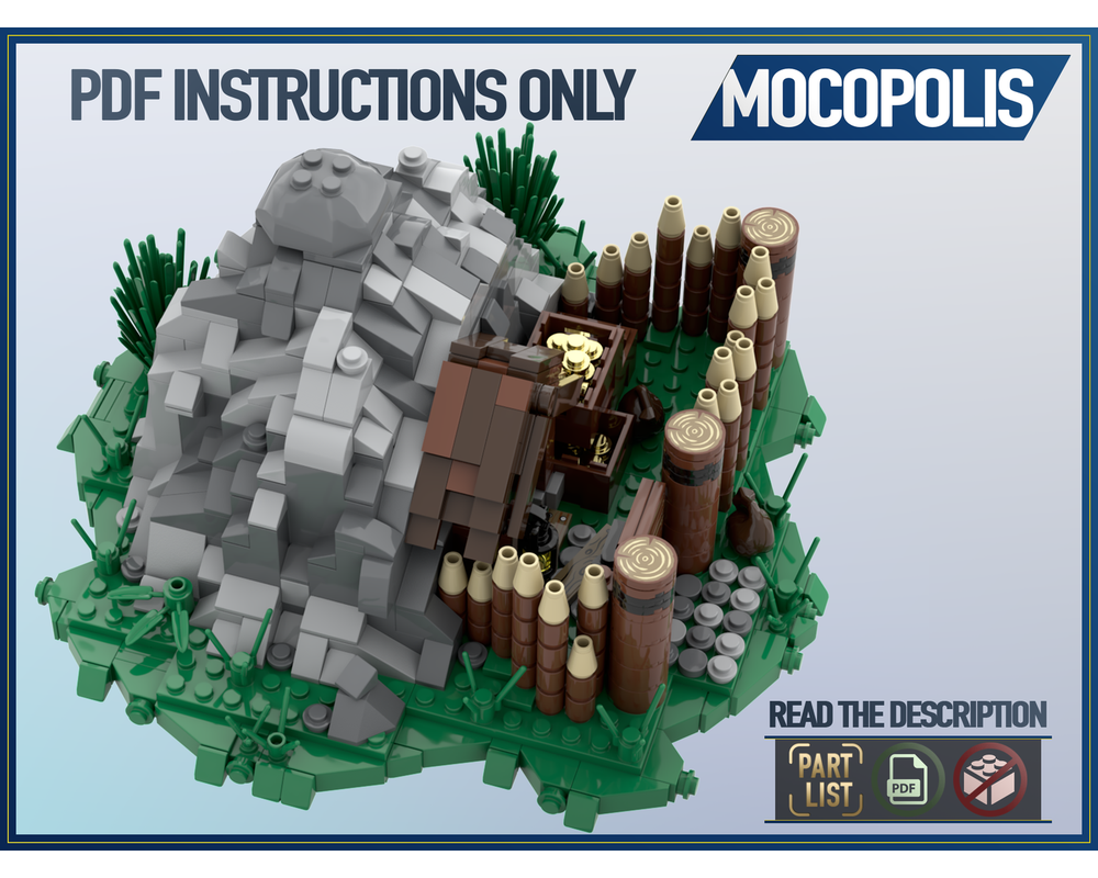 LEGO MOC WOW Fantasy Gold Mine by MOCOPOLIS | Rebrickable - Build with LEGO