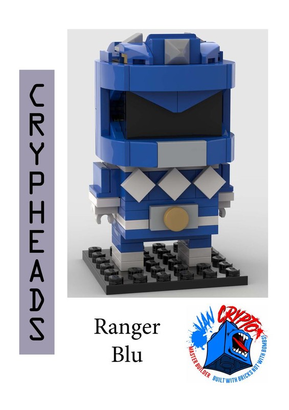 LEGO MOC Power Ranger Blu by van_crypto | Rebrickable - Build with LEGO