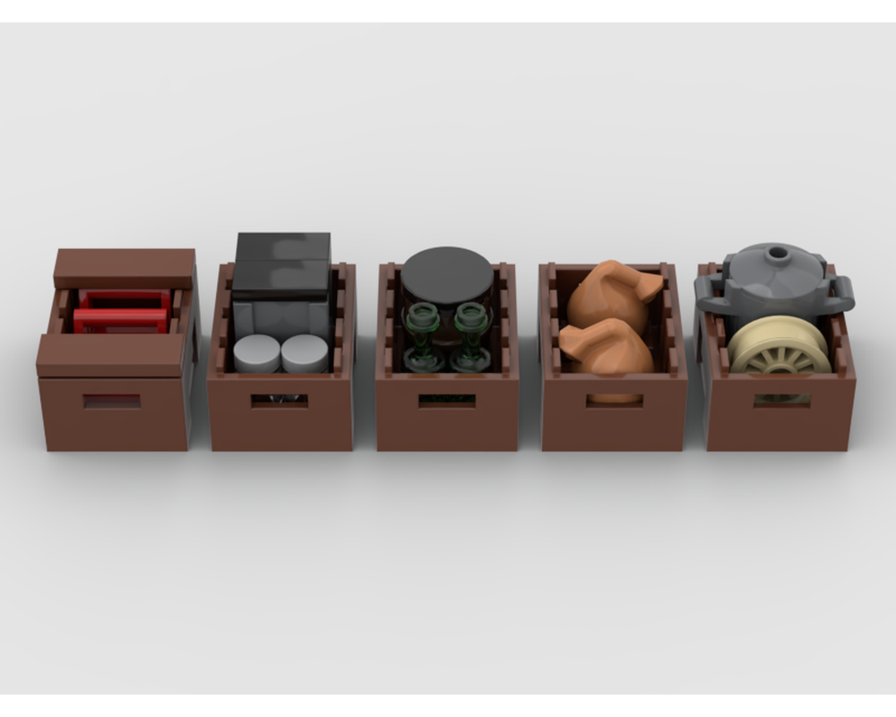 LEGO MOC Cargo Set 4 - Crates by HaulingBricks | Rebrickable - Build ...