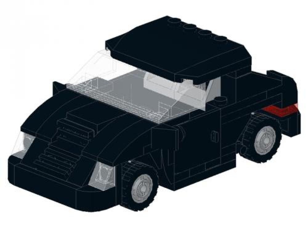 LEGO MOC Black Car by LegoNat | Rebrickable - Build with LEGO
