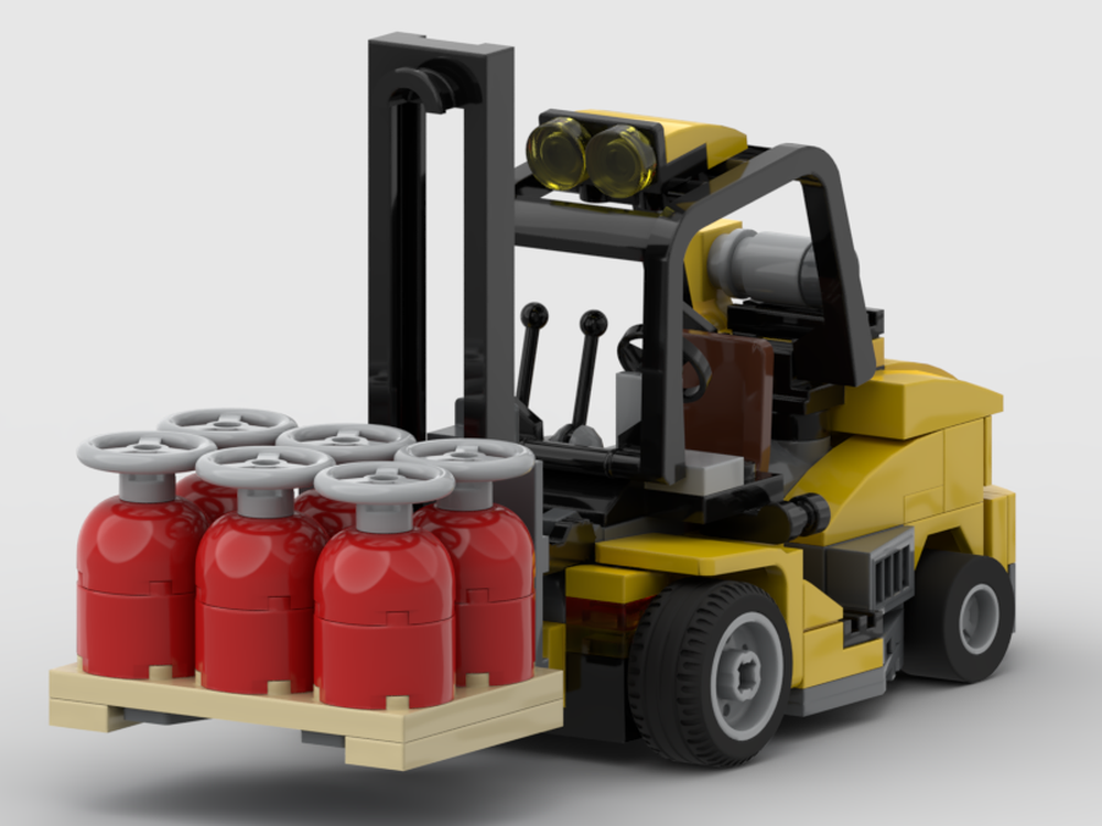 LEGO MOC Industrial Lift Truck by HaulingBricks | Rebrickable - Build ...