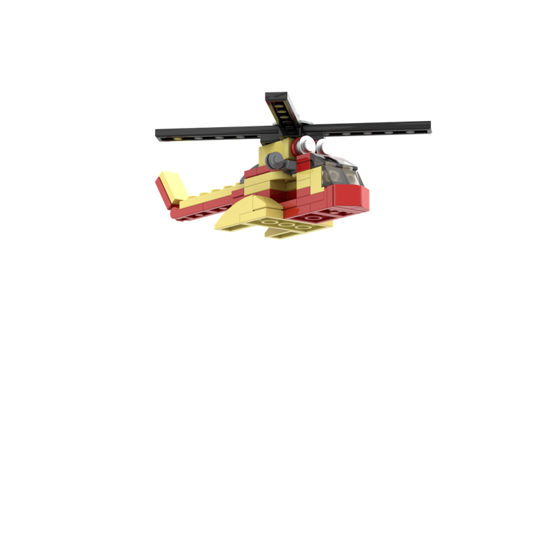 Lego Moc Mini Rescue Helicopter By Olegomocs Rebrickable Build