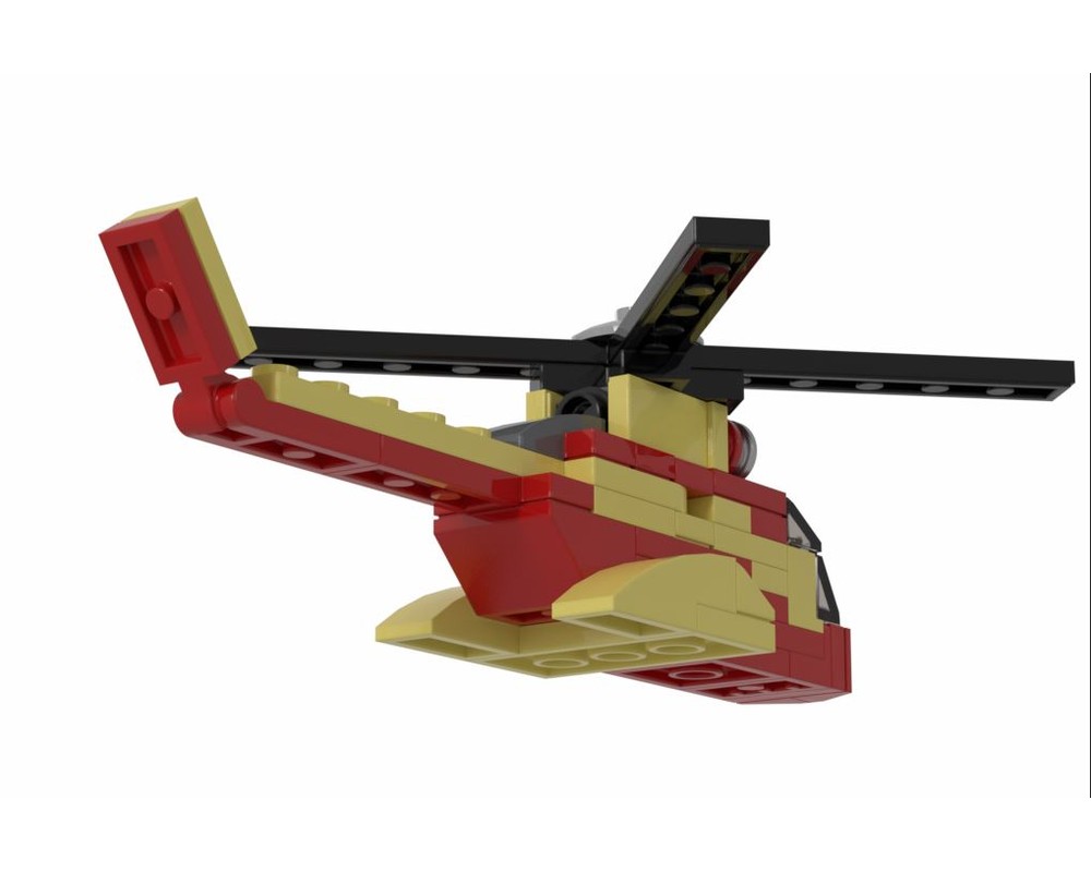 LEGO MOC Mini rescue helicopter by oscar.bvrl | Rebrickable - Build ...