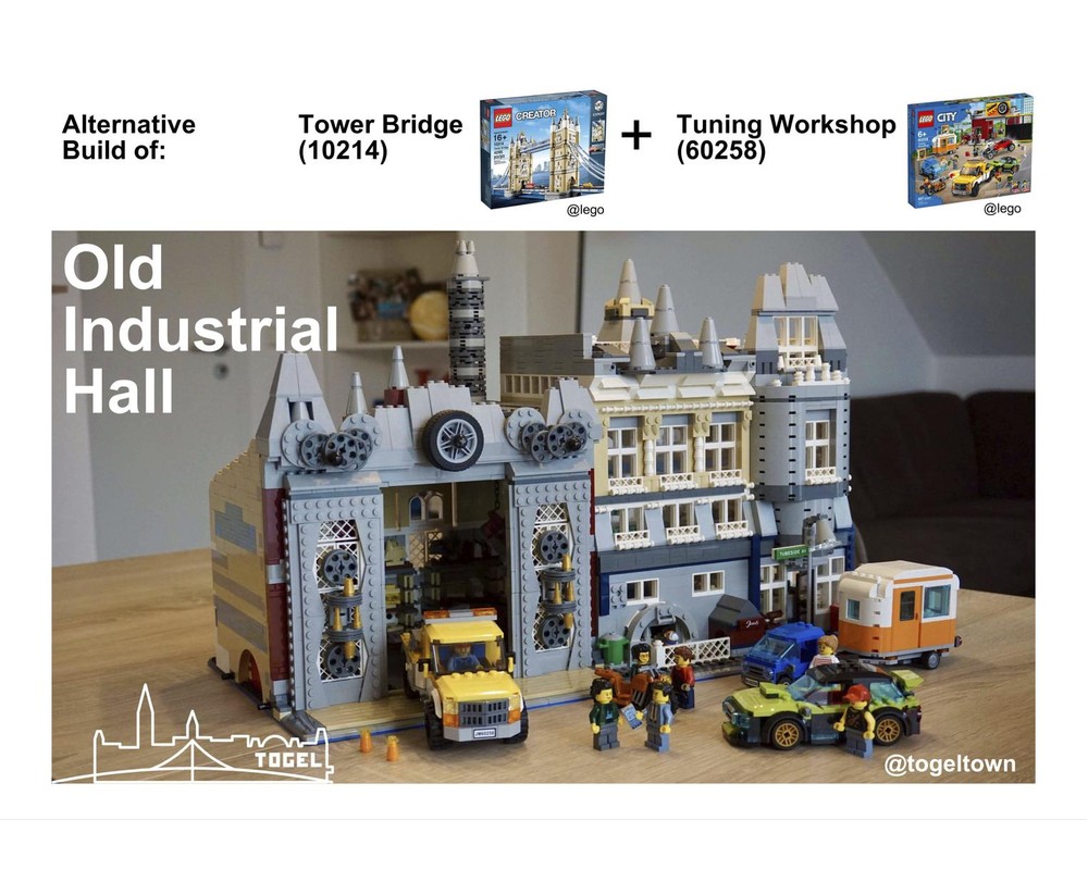 LEGO MOC Old Industrial Hall by Togeltown | Rebrickable - Build with LEGO
