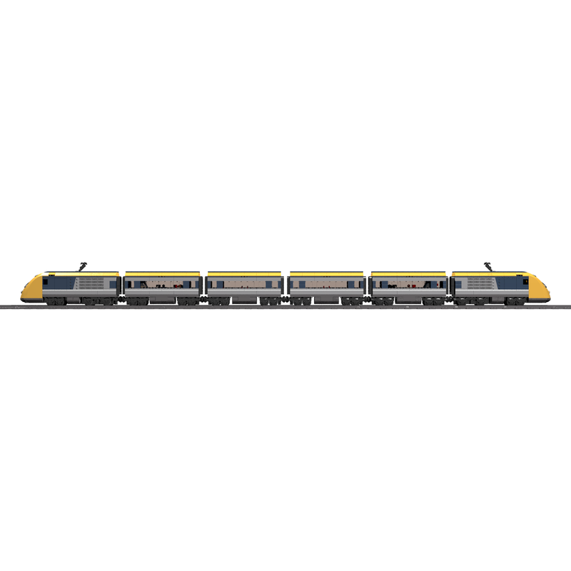 LEGO MOC-57828 60197 Long Passenger Train by jb70 | Rebrickable - Build ...