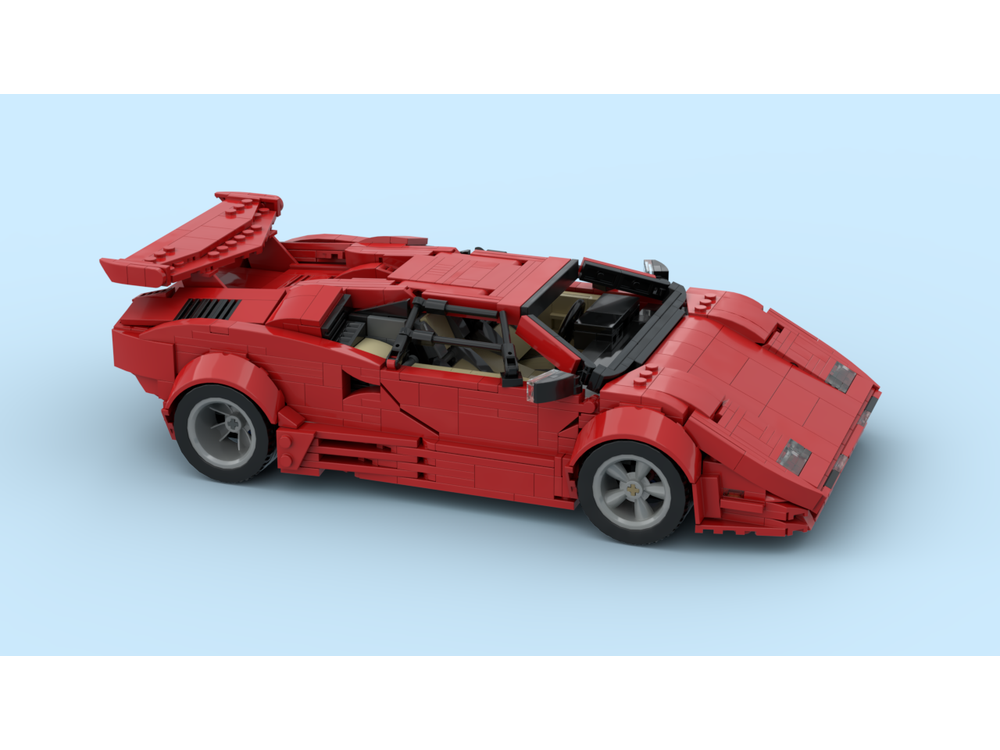 LEGO MOC Lamborghini Countach LP5000 QV - Red version by Rastacoco ...
